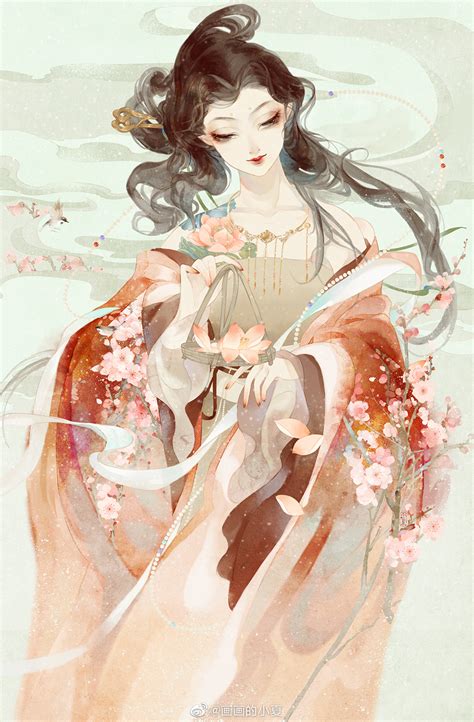 古风美人 作者 画画的小夏 堆糖美图壁纸兴趣社区