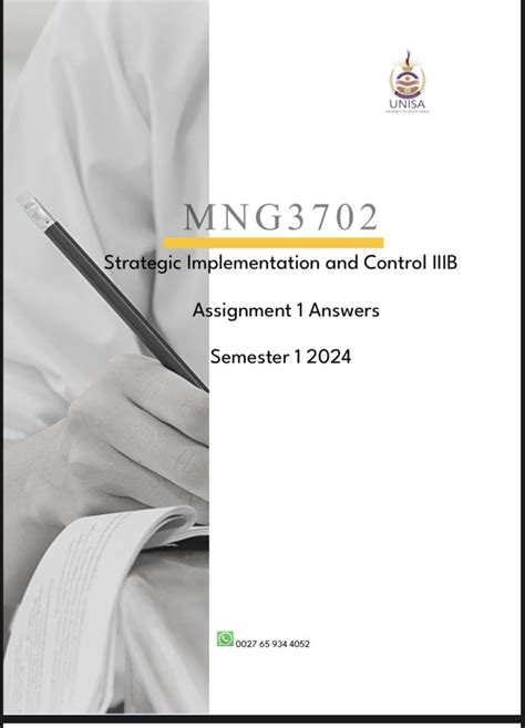 MNG3702 ASSIGNMENT 01 SOLUTIONS SEMESTER 1 2024 StudyPass