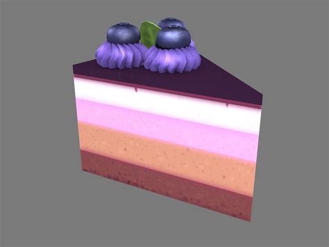 블루 베리 파이 조각 3d 모델 39 Dae Fbx Max Obj Free3d
