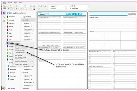 Move Or Copy OneNote Tabs