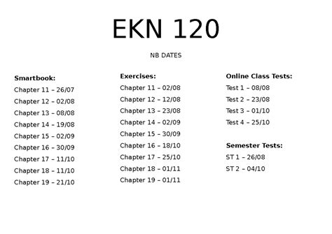 ekn notes chapter 11 nb dates ekn chapter 11 26 smartbook