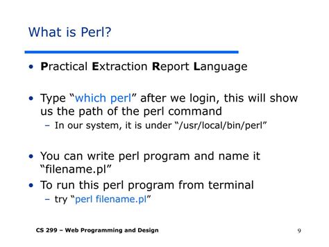 Ppt Perlcgi Powerpoint Presentation Free Download Id7016493