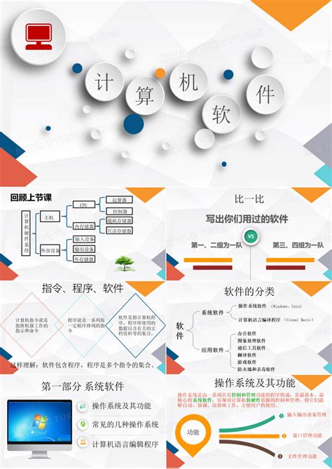 计算机软件系统ppt模板下载 编号qgppbzwg 熊猫办公