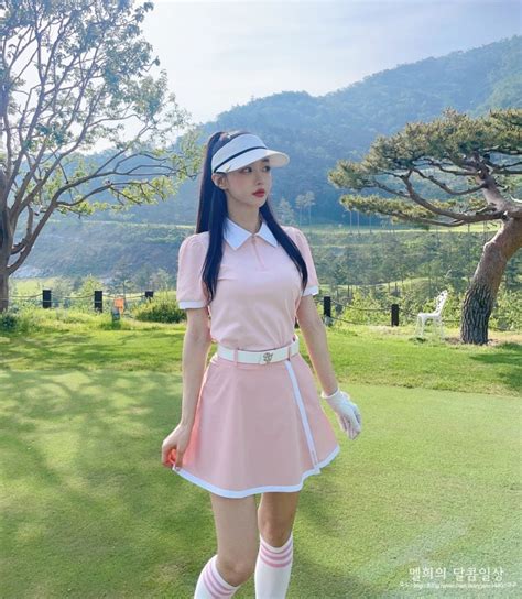 예쁜 여성 골프웨어 브랜드 추천 벤제프 골프티셔츠 골프스커트 모자 코디 라운딩룩 네이버 블로그