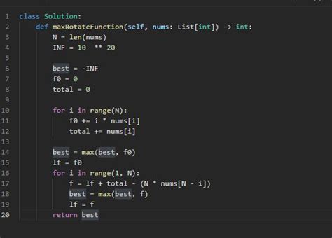 Lc 396 In Python And Typescript Mike Odnis