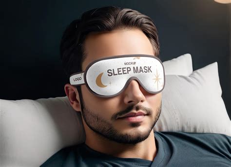 Light Blocking Cotton Sleep Eye Mask Mockup Free Psd Templates
