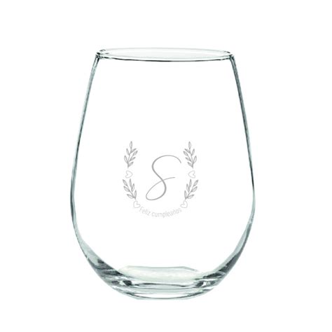 Copa de vino sin tallo Pinot 350 cc Incluye grabado láser personalizado
