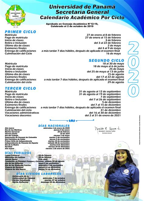 Calendario Académico Por Ciclo 2020 Universidad De Panamá
