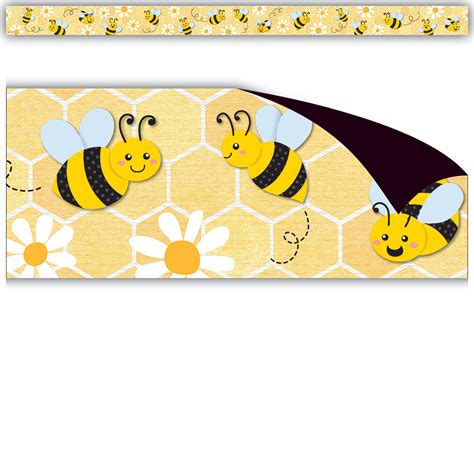 Buzzing Bees Magnetic Border Tcr77613 Teacher Created Resources
