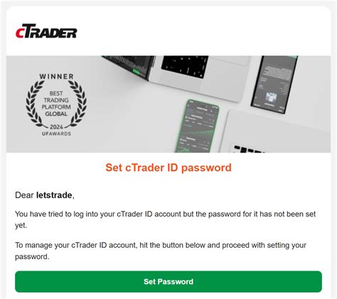 Set A Ctid Password Ctrader Id