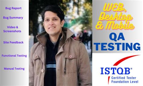 Do Qa And User Testing For Your Website Desktop And Mobile Application By Hasnatsaleem333 Fiverr