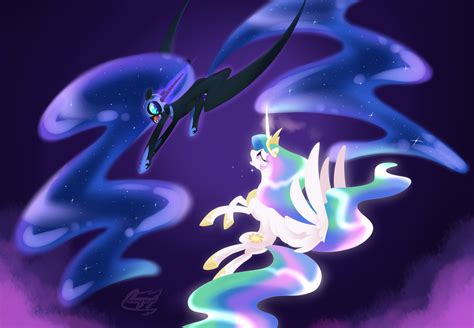 Celestia Vs Luna Commission By Bronyseph On Deviantart