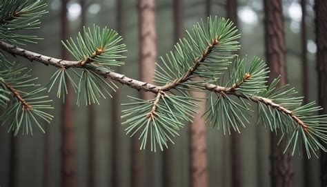 Premium Photo Pine Branch Aesthetic Nature Background
