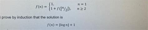 Solved Fn 11f∣n2∣n1n≥2 Prove By Induction That The