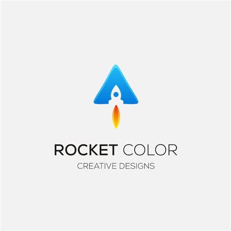 Premium Vector Rocket Color Gradient Design Illustration