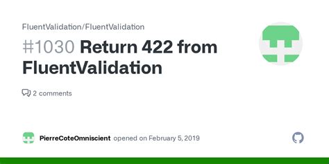 Return 422 From Fluentvalidation · Issue 1030 · Fluentvalidation