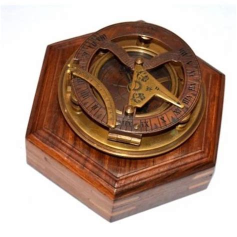 4inch Round Golden Nautical Brass Compass For Used In Navigation