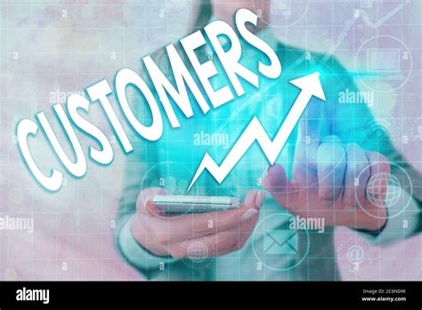 Writing Note Showing Customers Business Concept For Individual Or Organization Purchasing