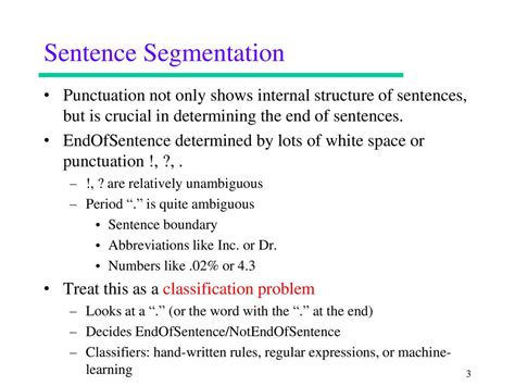 Basic Text Processing Sentence Segmentation Ppt Download