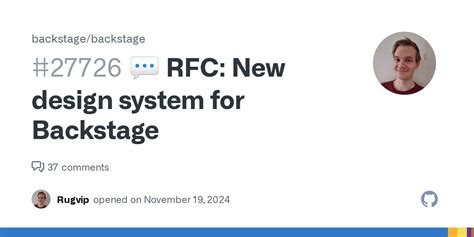 RFC New Design System For Backstage Issue Backstage Backstage GitHub