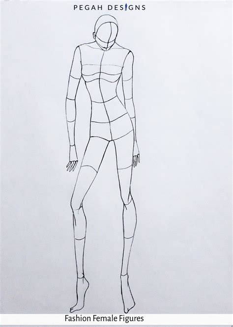 Fashion Female Figures In Sketches Design Sketch Fashion Illustration