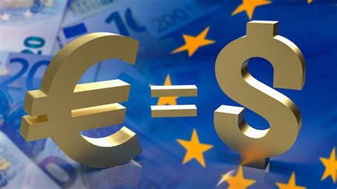 Le symbole euro et dollar pour l équilibre du taux de change concept d entreprise rendu d