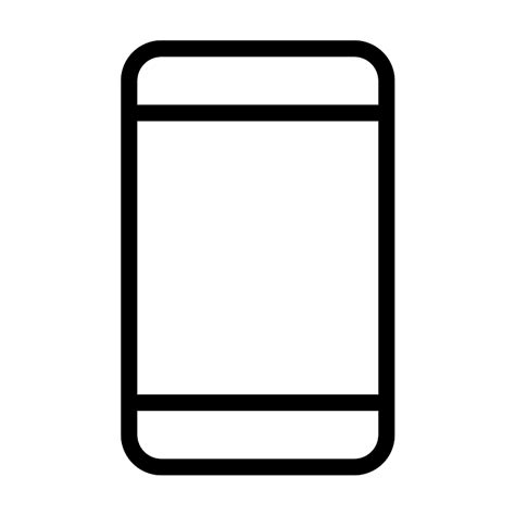 Device Mobile Thin Vector Svg Icon Svg Repo