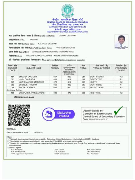 10th Marksheet Gaurav G Pdf