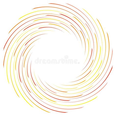 Abstract Spiral Twist Radial Swirl Twirl Curvy Wavy Lines Element