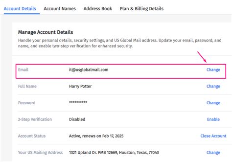 Update Email Reset Password