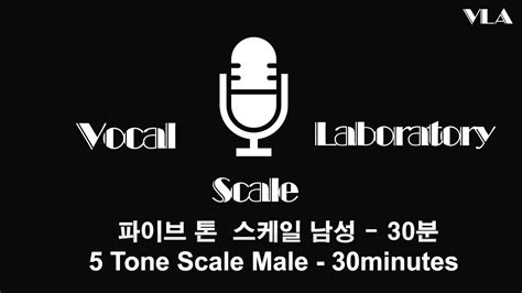 보컬연구소 VLA 5 tone Scale Male 5톤 스케일 발성연습 남성 30 minutes YouTube