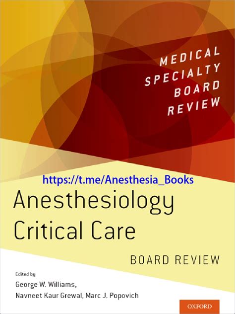 Anesthesia Books 2020 Anesthesiology Critical Care Board Review Pdf