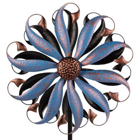 Vewogarden Large Outdoor Metal Flower Wind Spinners