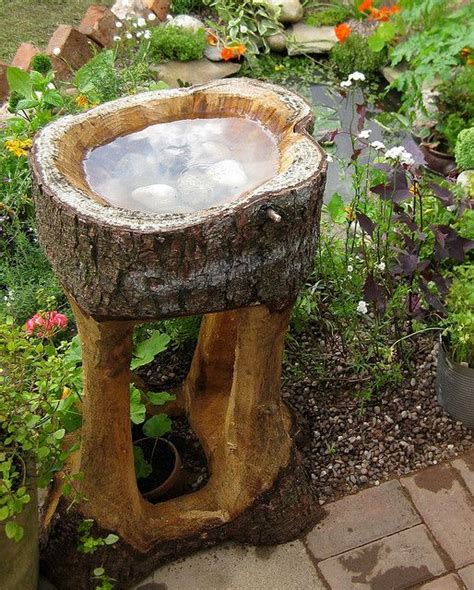 Inspiring Tree Stump Garden Decor Ideas DigsDigs