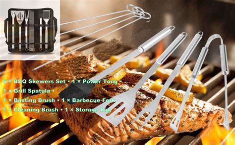 Amazon 11PCS BBQ Grill Tool Set Stainless Steel Barbecue Grilling