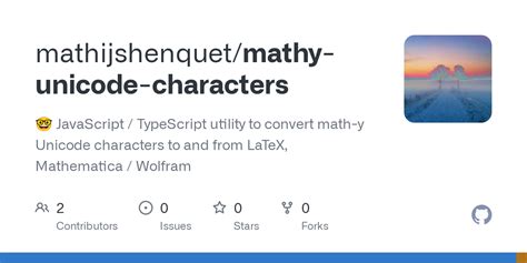 Github Mathijshenquetmathy Unicode Characters 🤓 Javascript