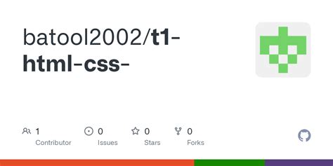 Github Batool2002t1 Html Css