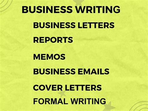 Business Letters Reports Memos And Business Writings Upwork