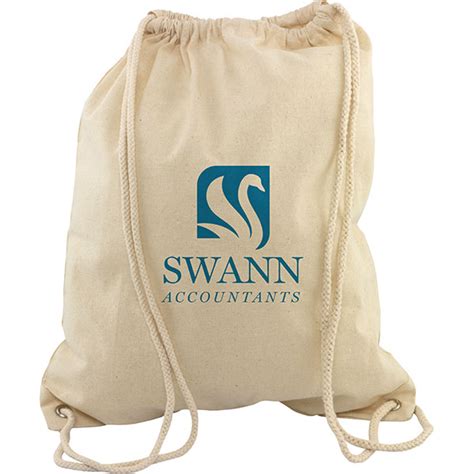 5oz Natural Cotton Drawstring Bag Spot Colour Lsi