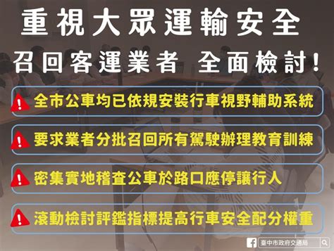 不讓台中淪行人地獄！盧秀燕承諾研議公車轉彎停看行確認 要聞 Nownews今日新聞