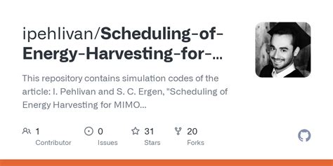 Github Ipehlivanscheduling Of Energy Harvesting For Mimo Wireless