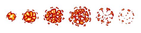 8 Bit Game Pixel Explosion Animation Retro Game Explosion 34548951