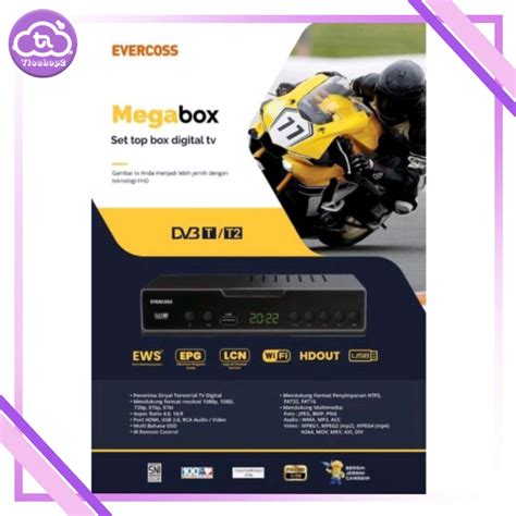 Jual DIGITAL EVERCOSS SET TOP BOX HD SNI BISA TV TABUNG STB DIGITAL