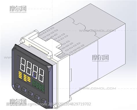 温控器solidworks数模模型通讯设备模型下载 摩尔网cgmol