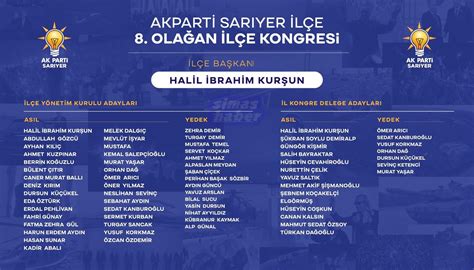 AK Parti Sarıyerin yeni yönetimi belli oldu