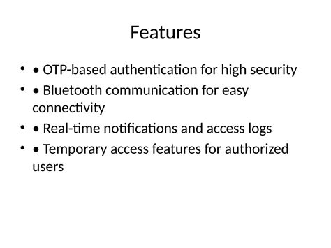 Otpwirelesslockingsystempresentationpptx