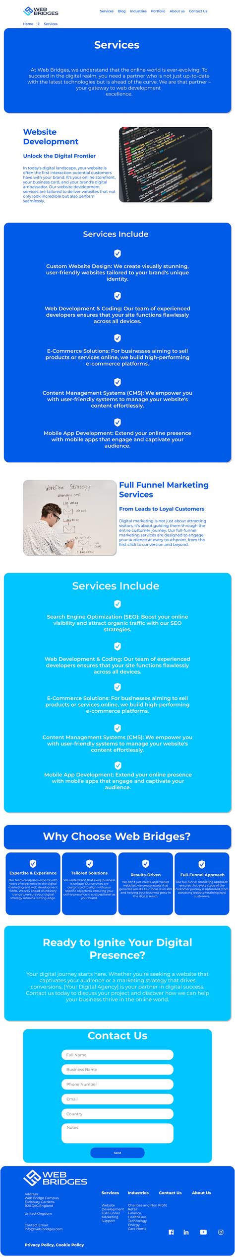 Web Bridge Ui Ux Design For Desktop And Mobile Phone Behance