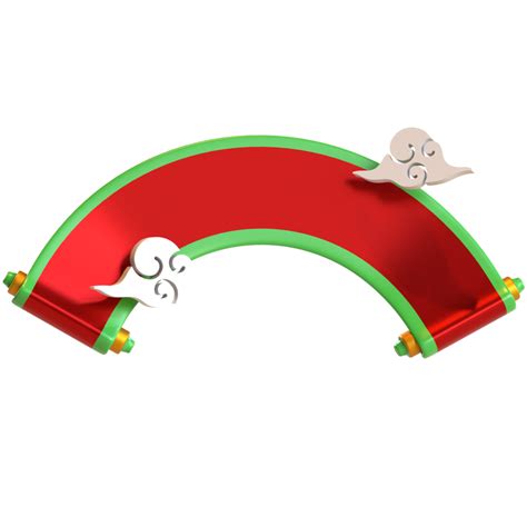 Chinese New Year Icon Scroll Letter 3d Render 16652567 Png