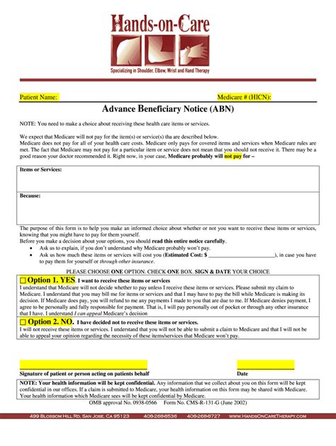 Fillable Online Hocinc Patient Name Medicare Hicn Dvance Beneficiary
