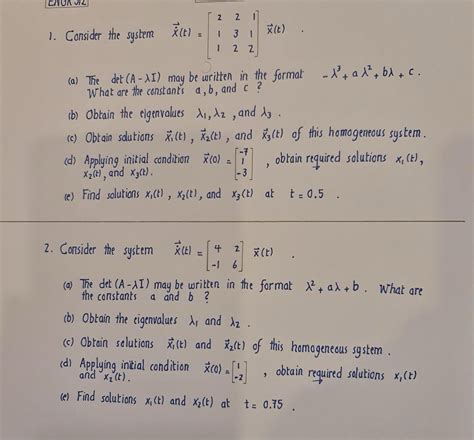 Consider The System Chegg Com